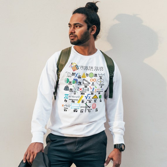 Math Teacher Alphabet Sweatshirt Problem Solver Math Teacher - Etsy