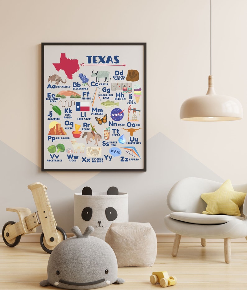 Texas Alphabet High Res Digital File for Printing - Etsy