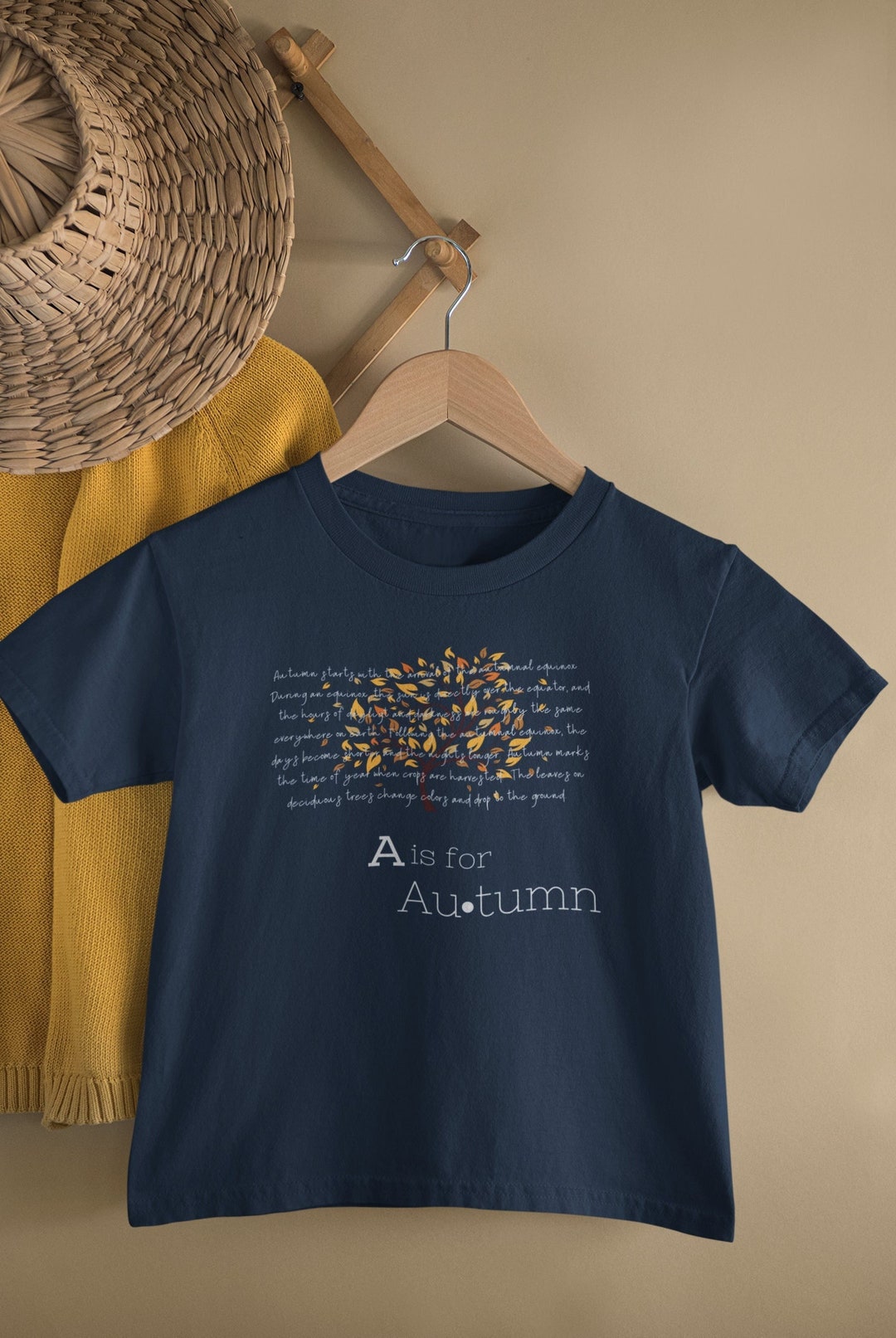 A is for Autumn, Fall Shirt for Kids, Autumn Shirt for Kids ...