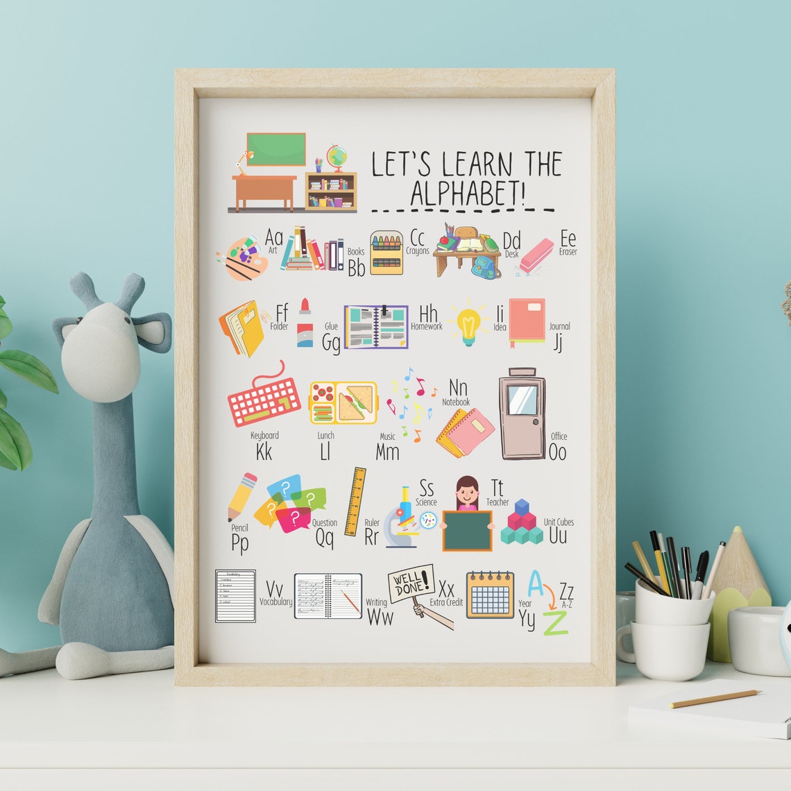 Classroom Alphabet Back to School Alphabet Printable Back to - Etsy