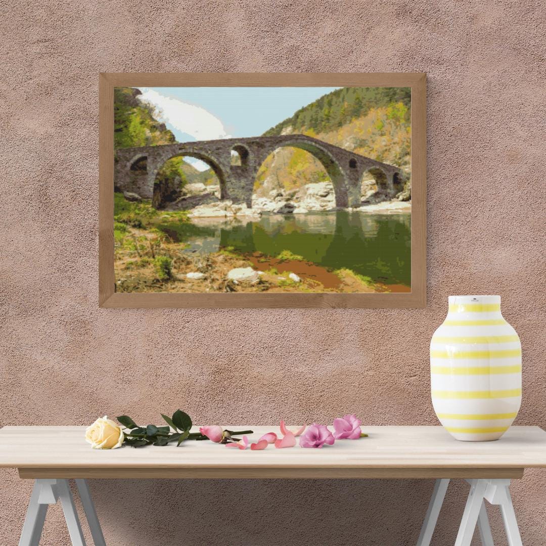 Wonderful Bridges Cross Stitch Pattern PDF | Bulgaria Landscape ...