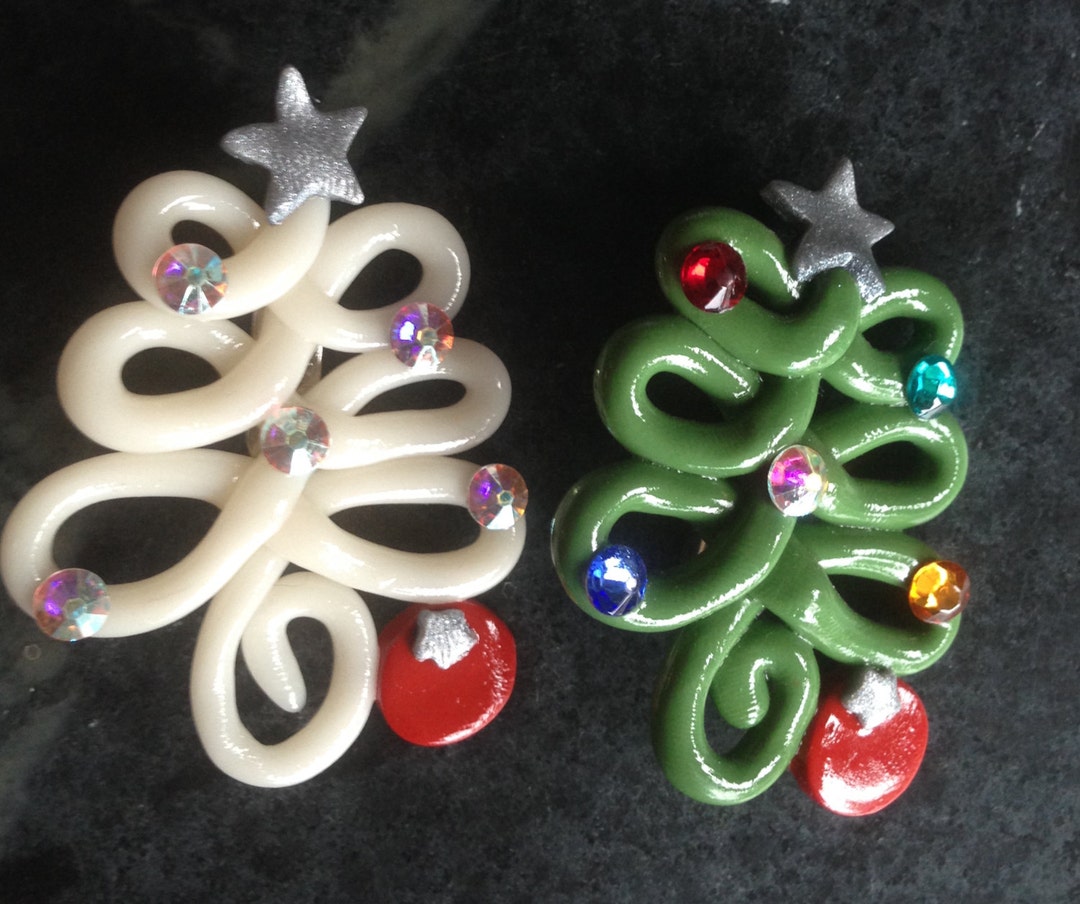 Curly Tree Pin by Kim Lugar - Etsy