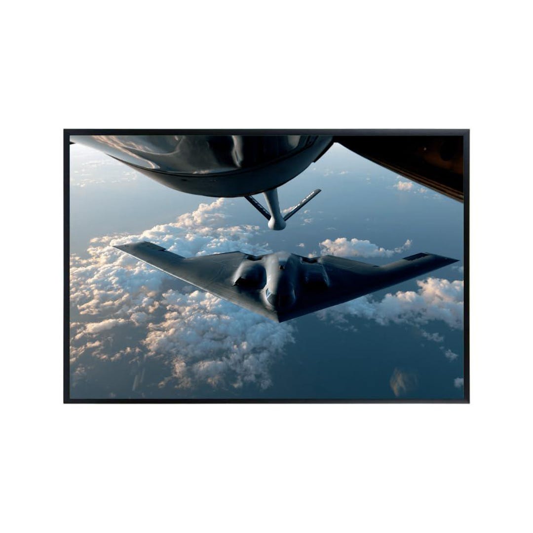 B-2 Spirit Stealth Bomber Poster – Grumman Military Aviation Wall Art ...