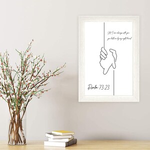 Christian Wall Art - Psalm 73:23 Scripture - Christian Gifts for Women ...