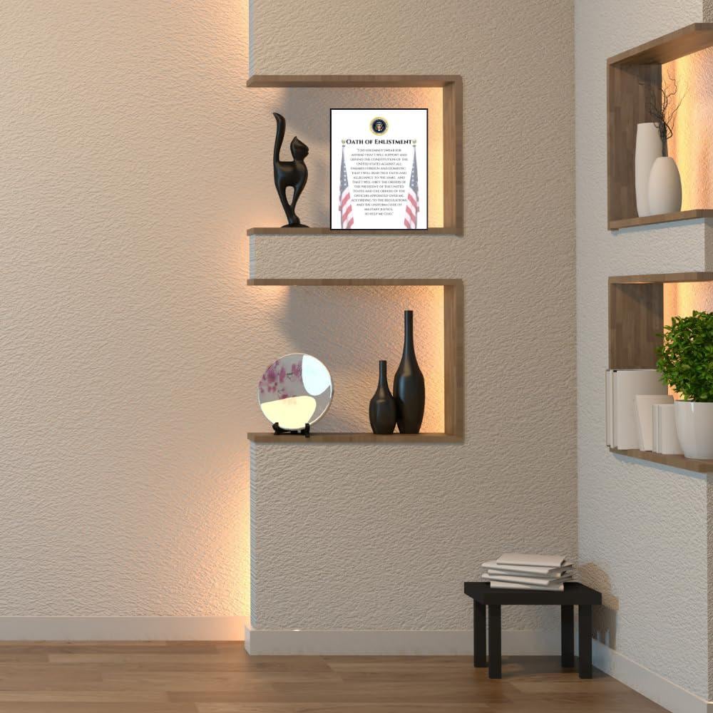 Oath of Enlistment Poster: Patriotic Military Wall Art - 8x10 Unframed ...