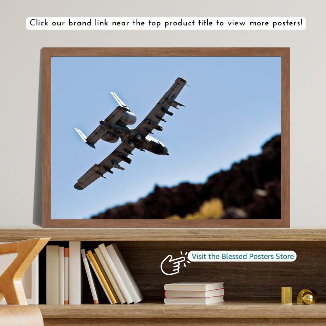 A-10 Thunderbolt Poster: Warthog Airplane Art for Aviation Enthusiasts ...