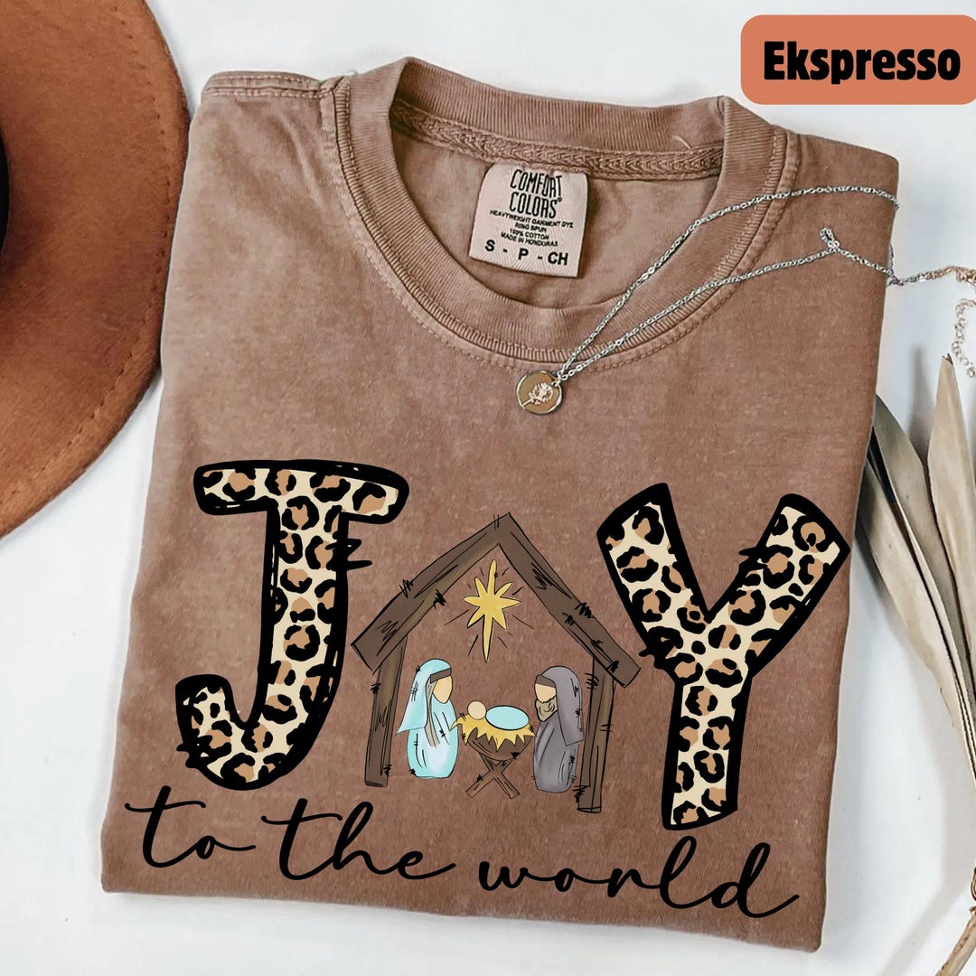 Christian Christmas Sweatshirt: Nativity Scene, Comfort Colors Tee - Etsy