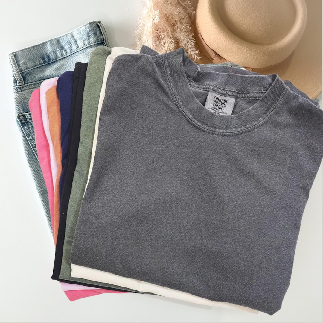 Blank Comfort Color® Tshirt, Comfort Colors Vintage Washed C1717 Shirt ...