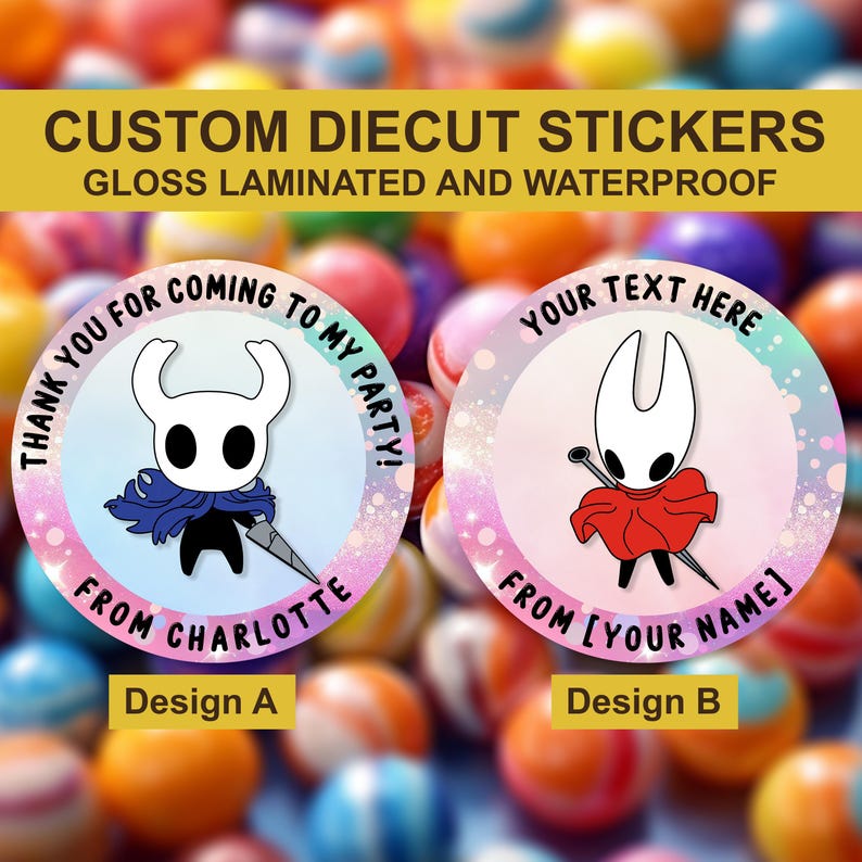 Hollow Knight Custom Birthday Sticker, Gaming Merch Custom Game Sticker ...