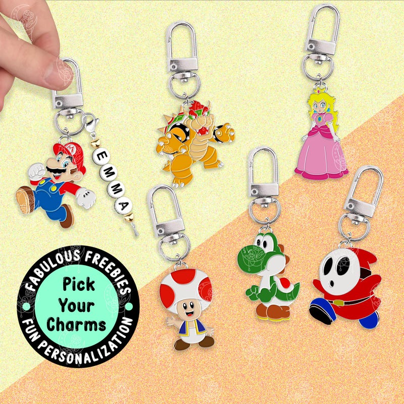 Super Mario Bros. Keychain - Etsy