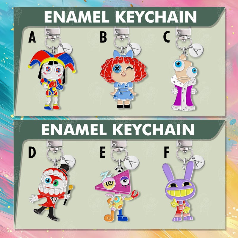 Pomni Keychain - Etsy