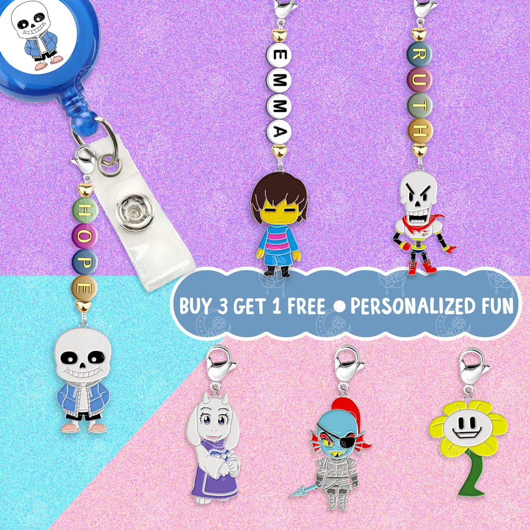 Undertale Funny Badge Charms Kindle Charm Undertale Sans Gaming Charms ...