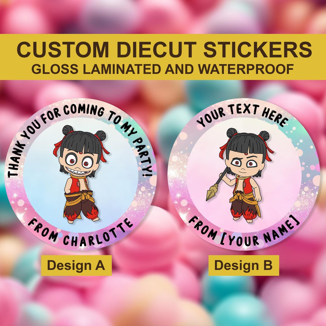 Ne Zha Custom Birthday Sticker, Nezha Custom Funny Sticker, Sweet Cones ...