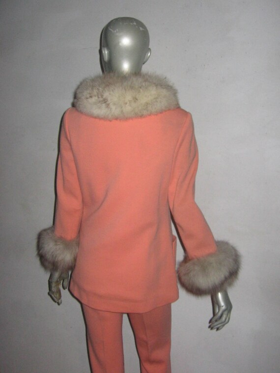 Vintage Rare Franklin Simon Show Stopper Peach Fur Tr… - Gem