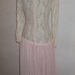 VTG Ricky Lang for Nuit Seethru Floral Lace Long Sleeve Shoulder Pad ...