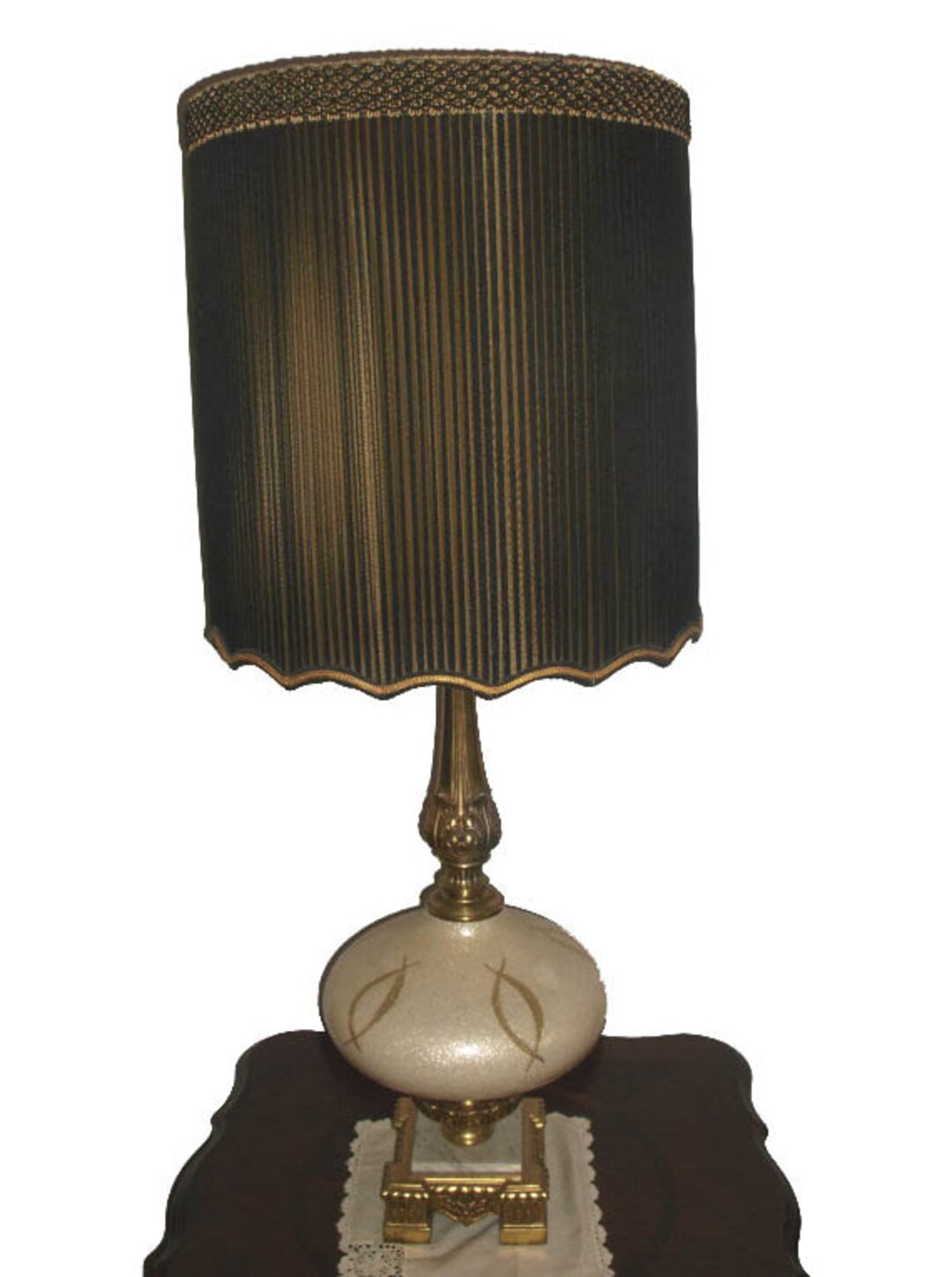 Absolutely Fabulous Rare Pair 2 Lamps of Large Antique Vintage Lamps W ...