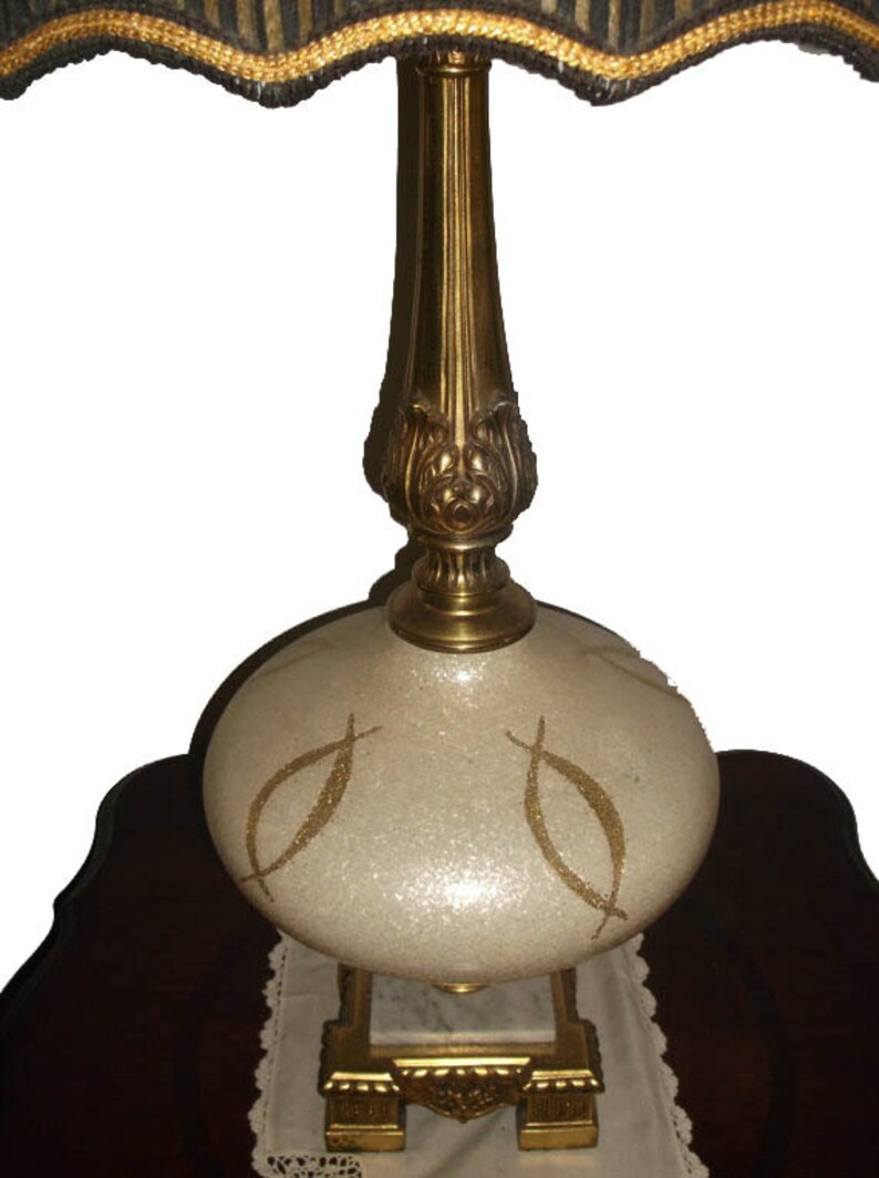 Absolutely Fabulous Rare Pair 2 Lamps of Large Antique Vintage Lamps W ...
