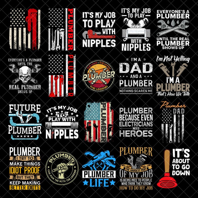 Plumber Svg - Etsy