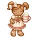 Christmas Gingerbread Man Clipart Bundle, Festive PNG (digital Download ...