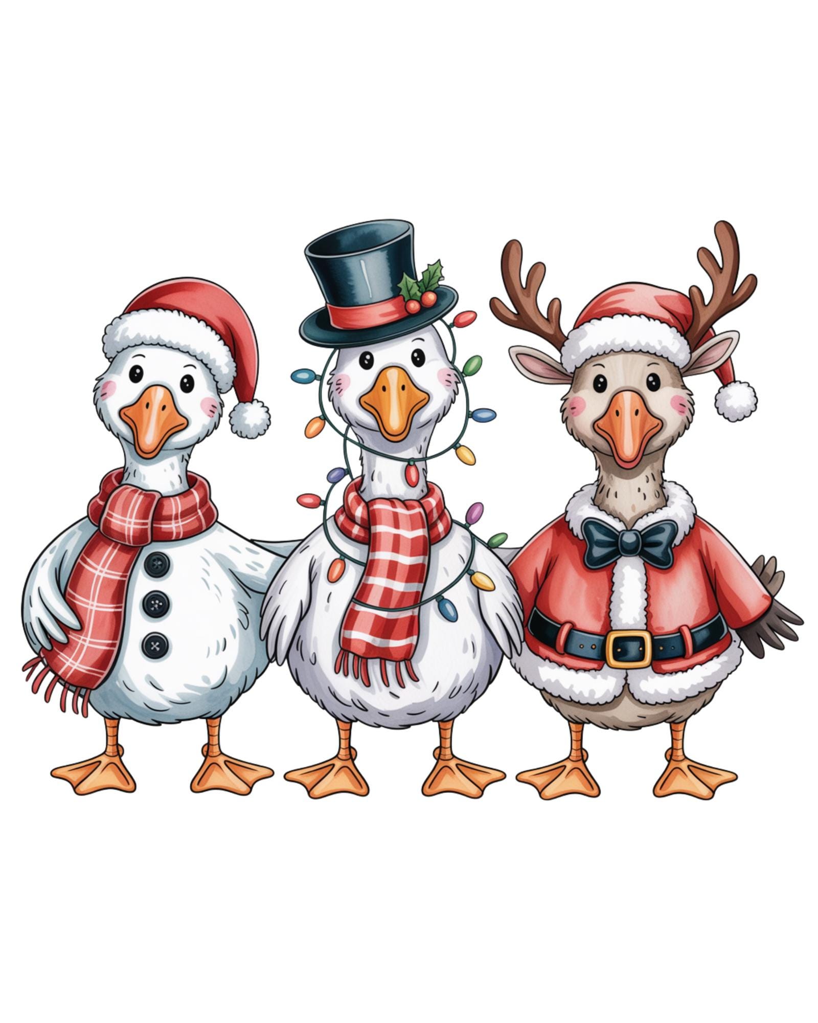 Christmas Goose PNG, Just a Jolly Goose, Merry Goosemas, Festive ...
