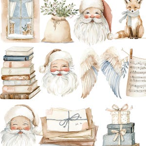 Christmas PNG, Whimsical Christmas Clipart Bundle, Festive Holiday ...