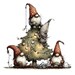 Christmas Gnomes Clipart, Christmas PNG, Festive Holiday Graphics ...