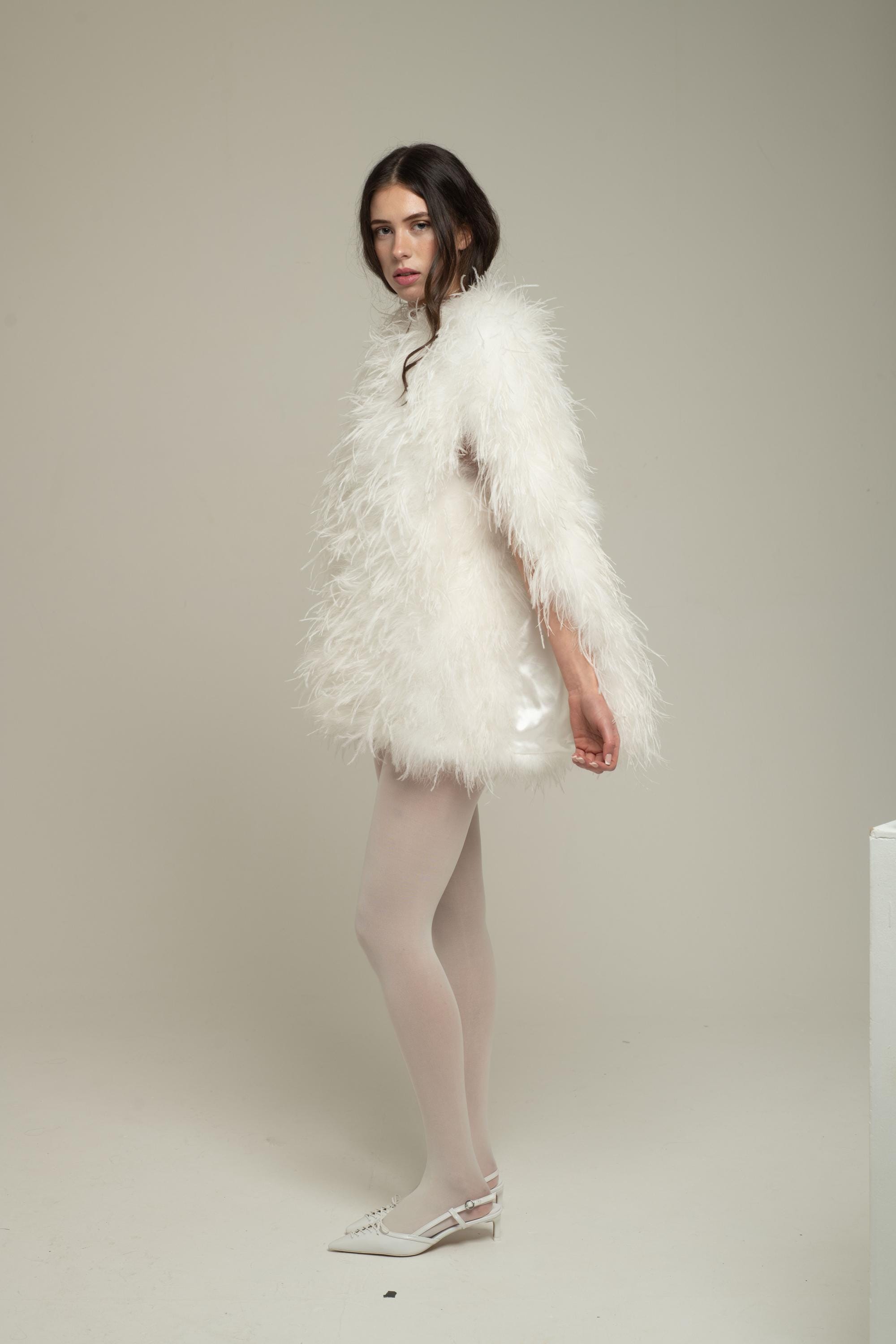 Ostrich Feather Bridal Cape - Etsy
