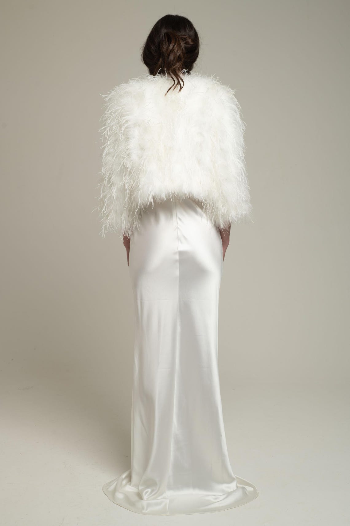 Ostrich Feather Bridal Jacket - Etsy