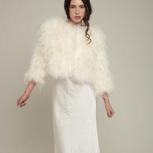 Ostrich Feather Bridal Jacket - Etsy