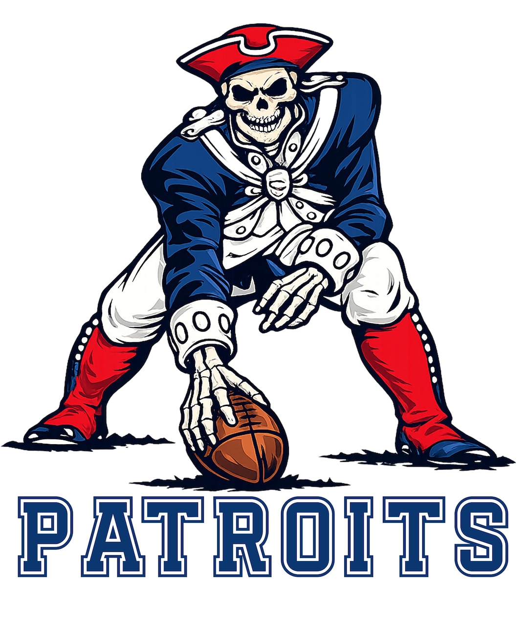 Skeleton Patriots PNG SVG, New England Football Shirt (digital Download ...