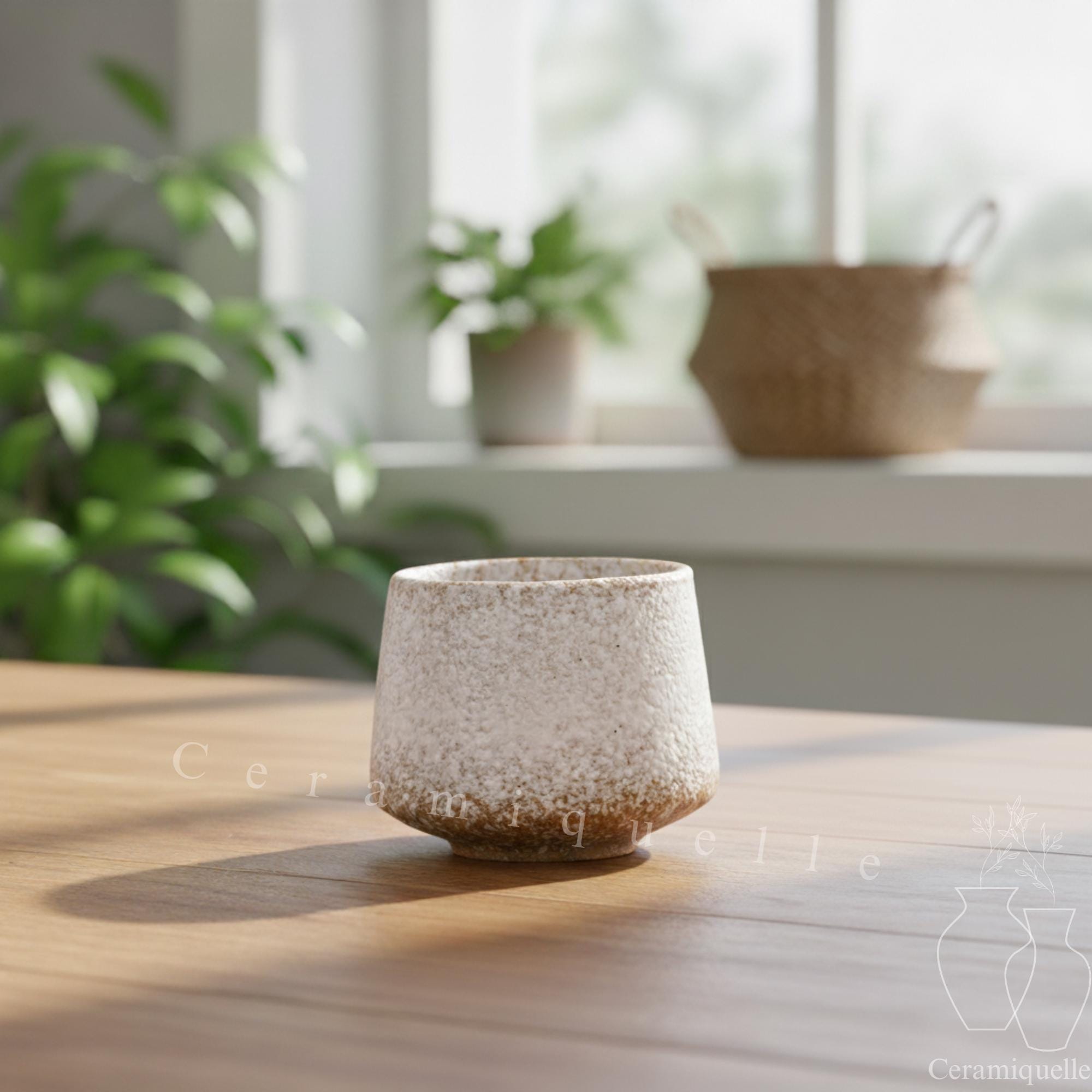 Handmade Stoneware Latte Cup – Rustic Pottery Coffee Mug (150ml) - Etsy
