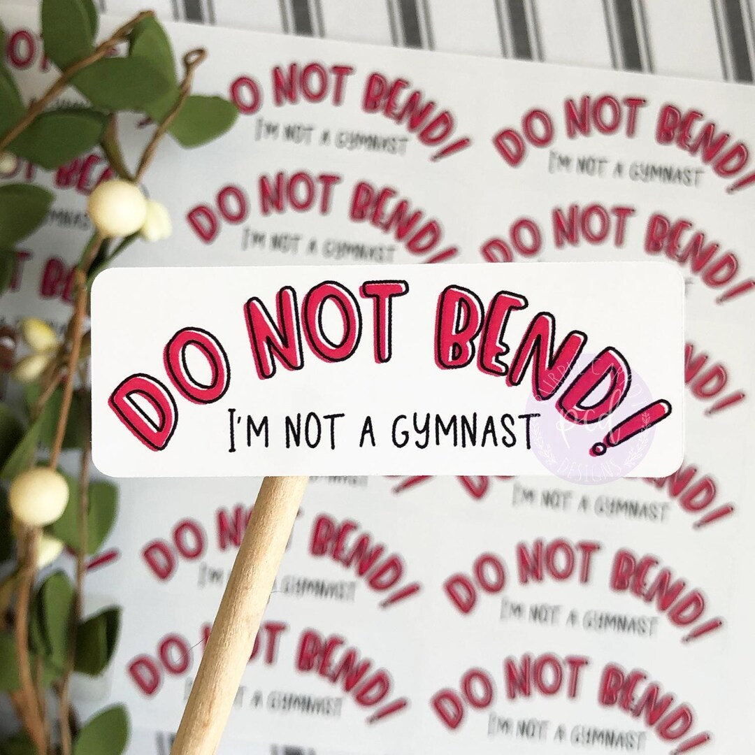 Do Not Bend Sticker, Handle With Care, Thank You Sticker, Small Shop ...