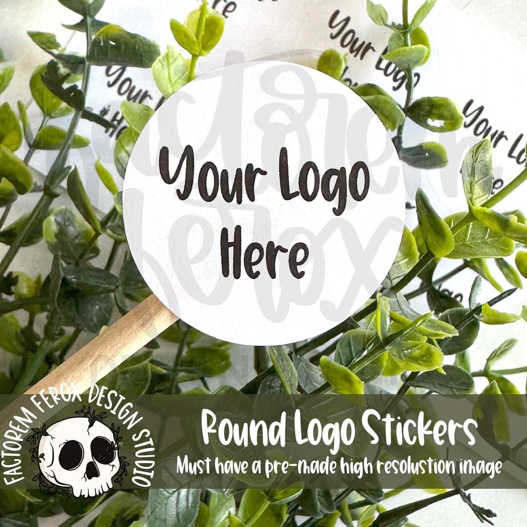 Custom Round Logo Sticker, Logo Label, Product Sticker, Product Label ...