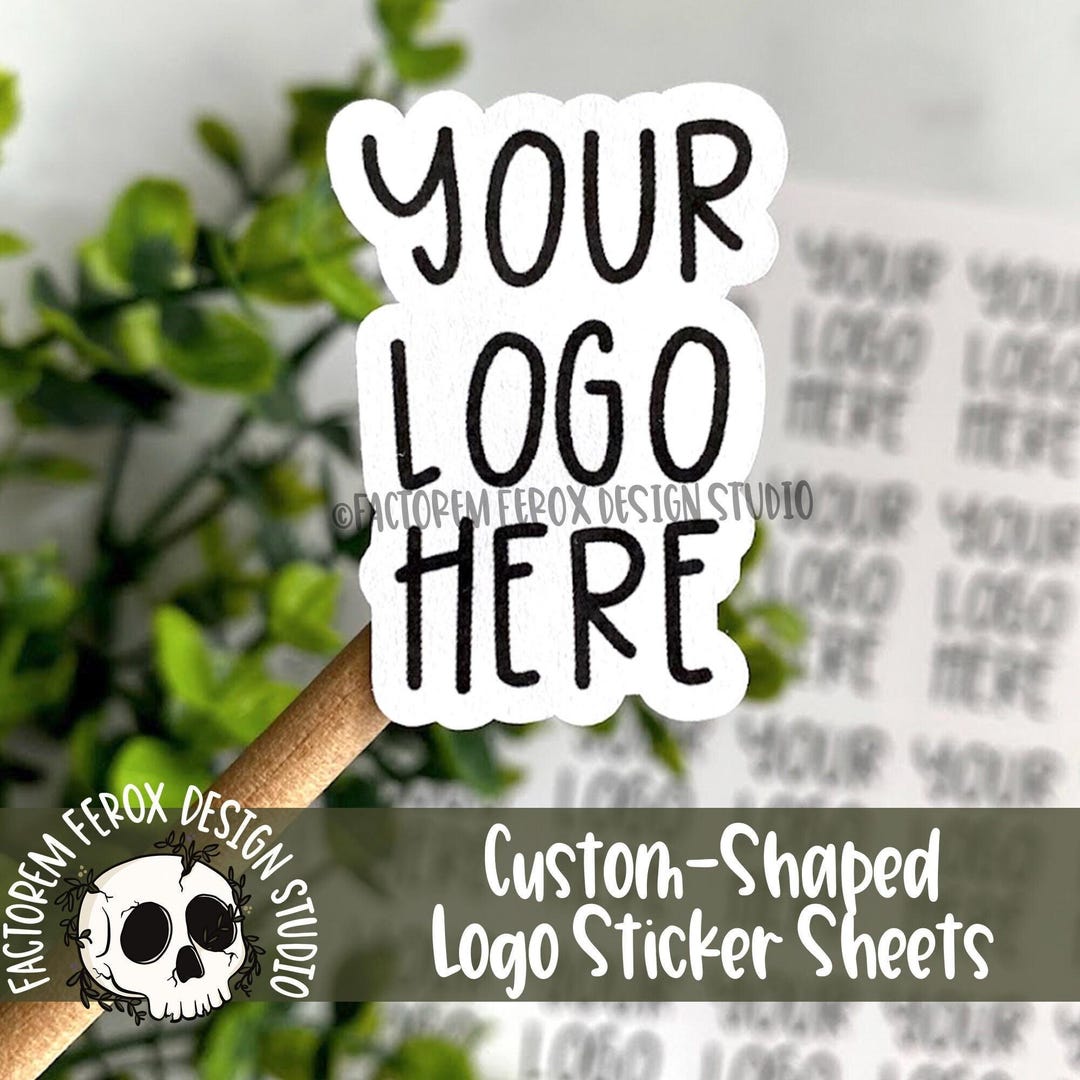 Custom Sticker Shape, Logo Sticker, Custom Logo Sticker, Logo Label ...