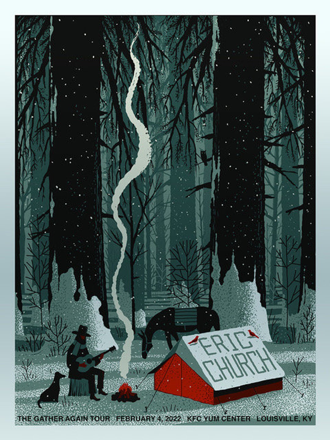 Eric Church FOIL Silkscreen - Etsy