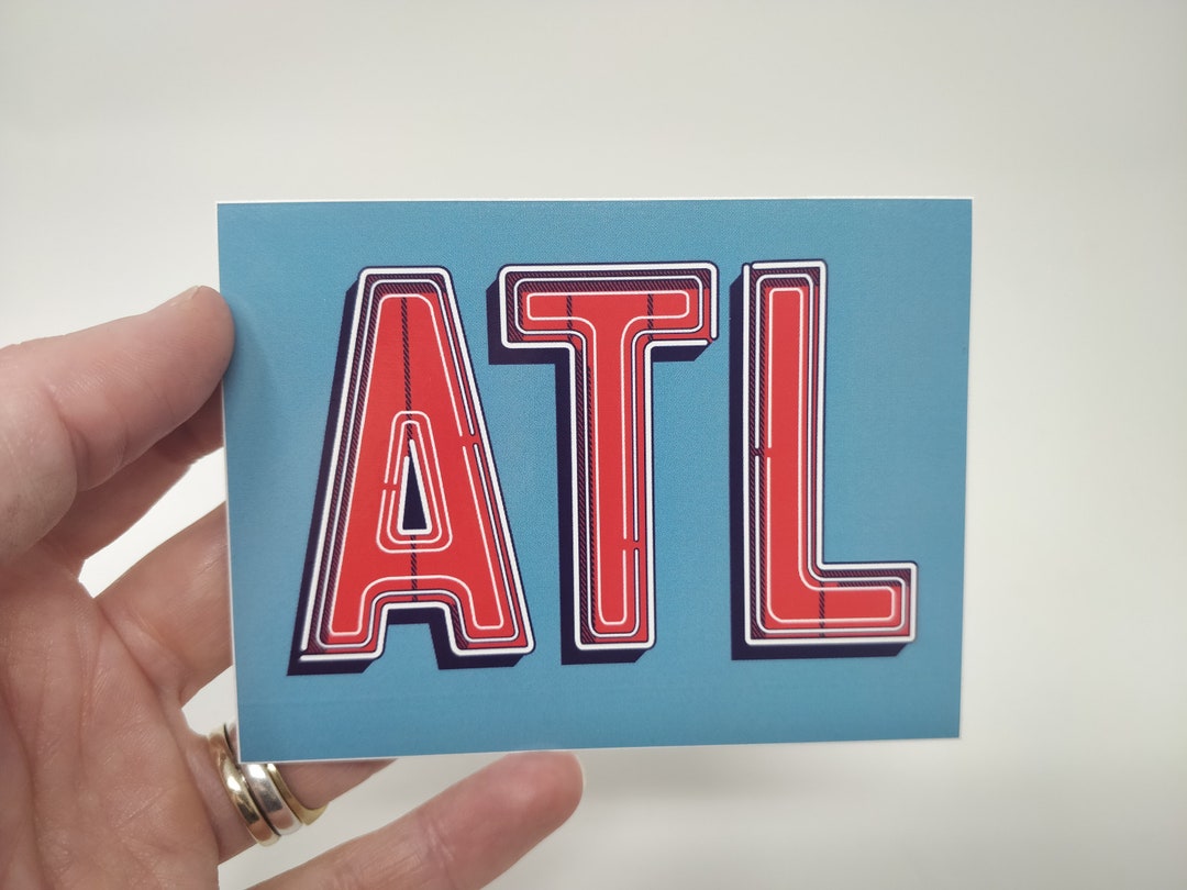 ATL Sticker, Atlanta, Bumper Sticker, Georgia, Dirty South, the A ...