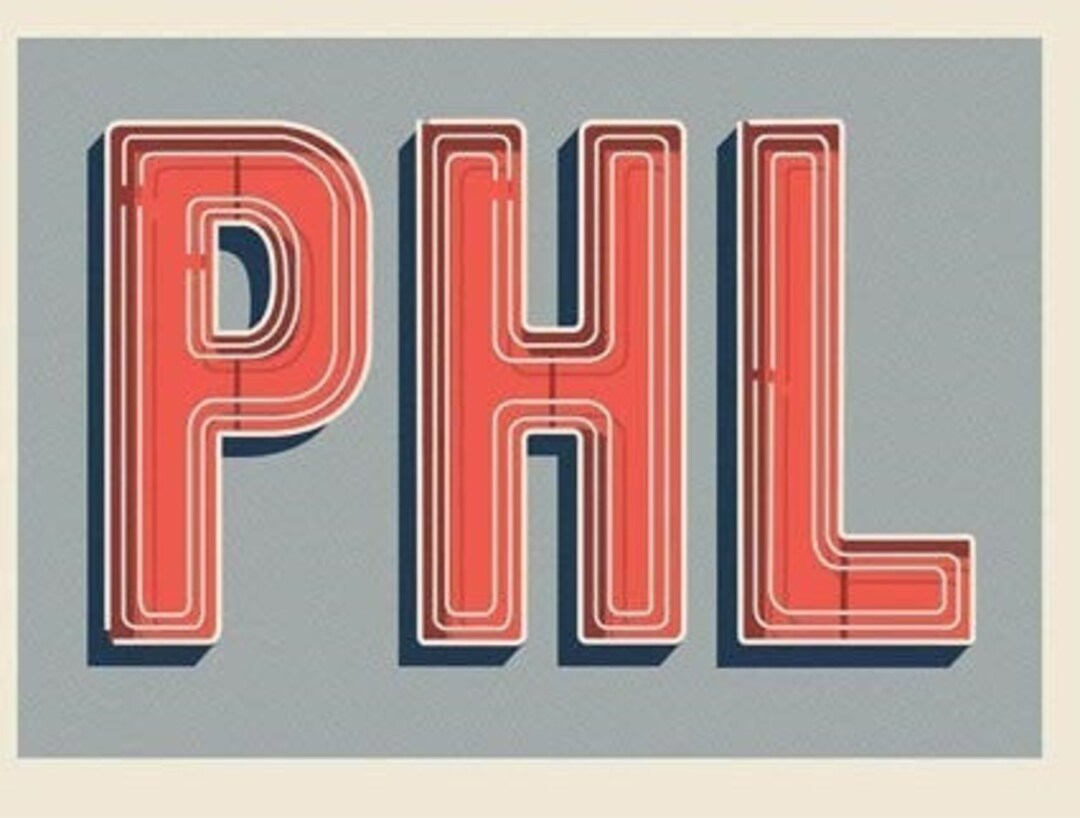 PHL Neon Silkscreen 18 X 24 - Etsy