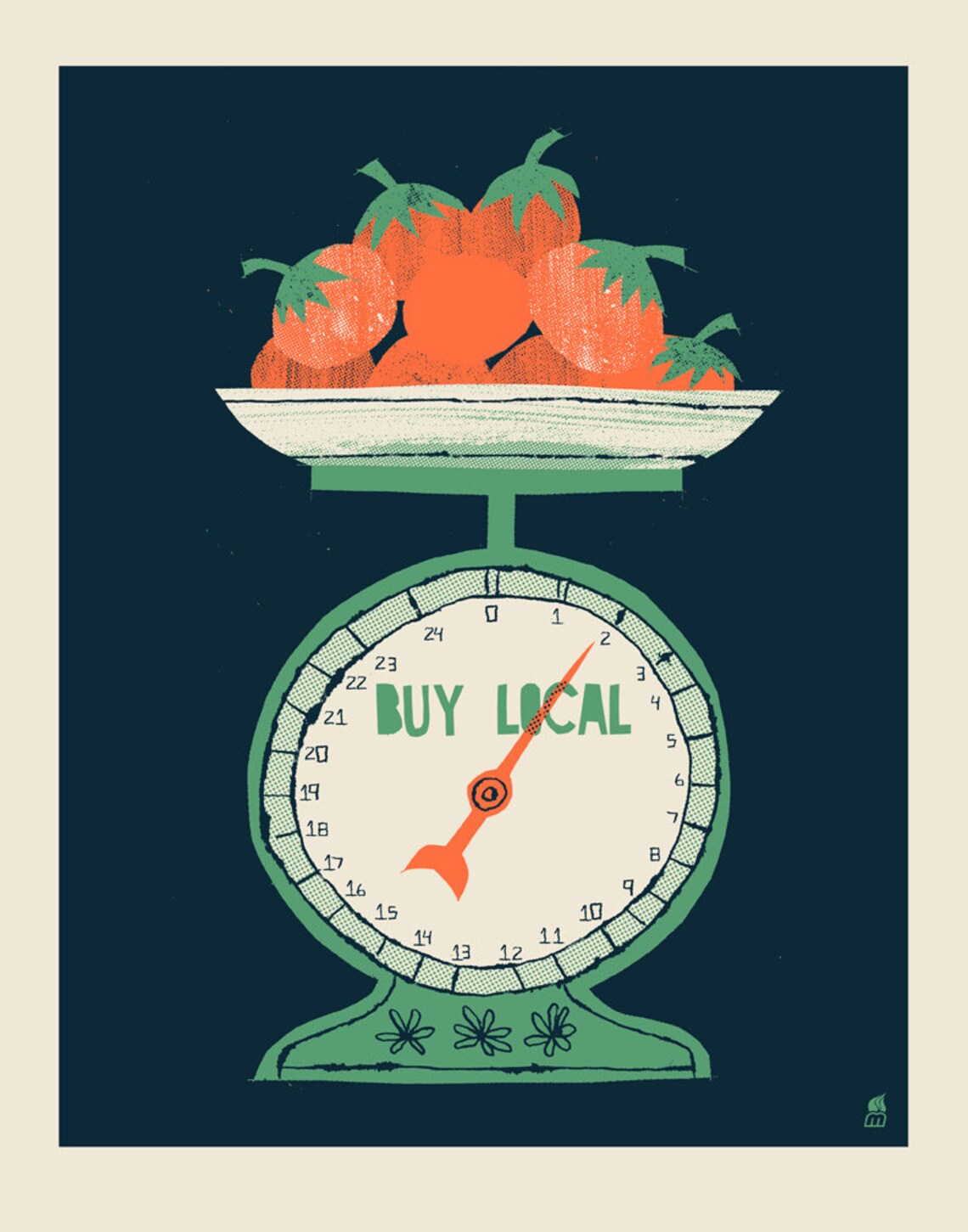 Buy Local Food Scale Screen Print - Etsy