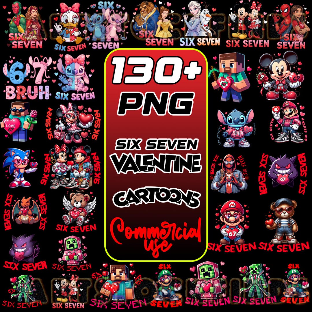 130+ Six Seven Cartoons 6 7 Meme Funny Hands Png, Funny Trandy Clipart ...