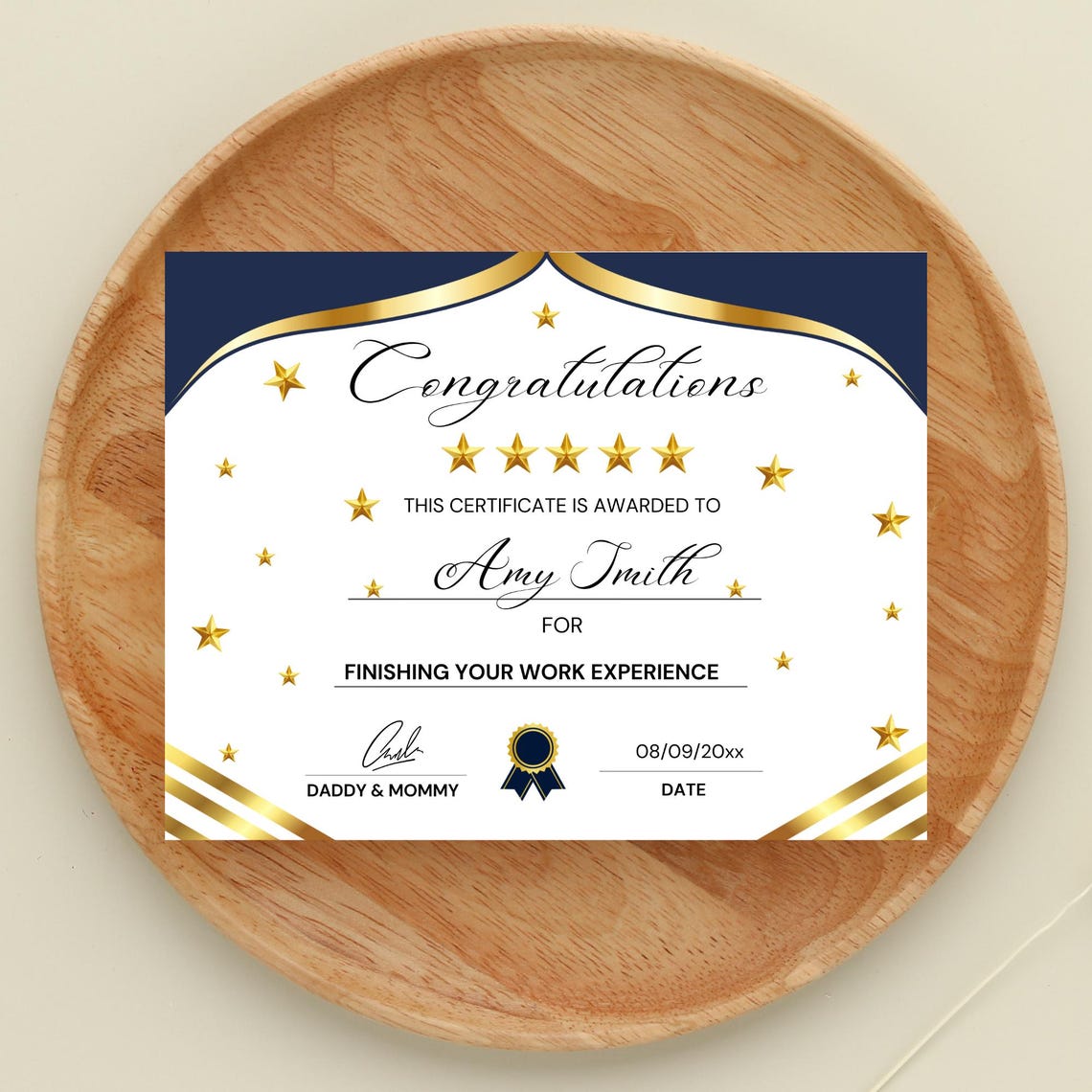 Kids Congratulations Certificate Printable: Editable School Award ...