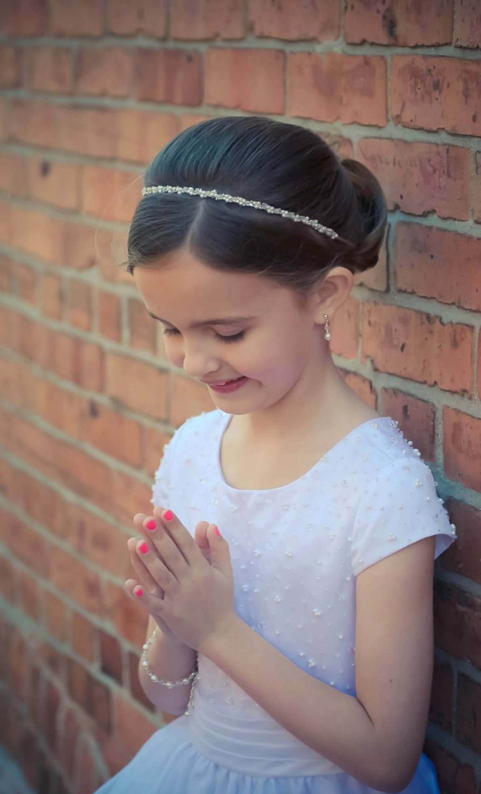 First Communion Bracelet Gift Girl | Sterling Silver Earrings Set ...