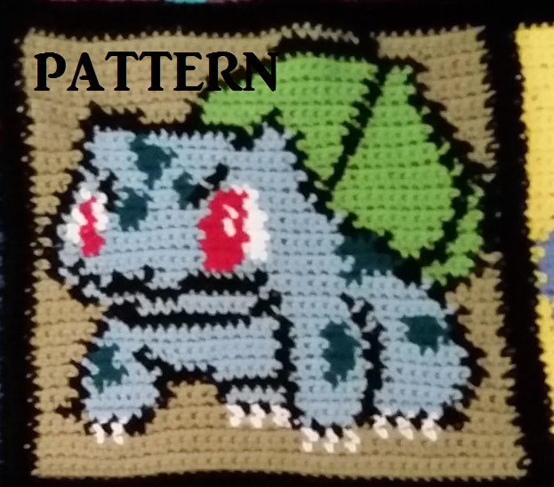 Individual Bulbasaur Pattern - Etsy