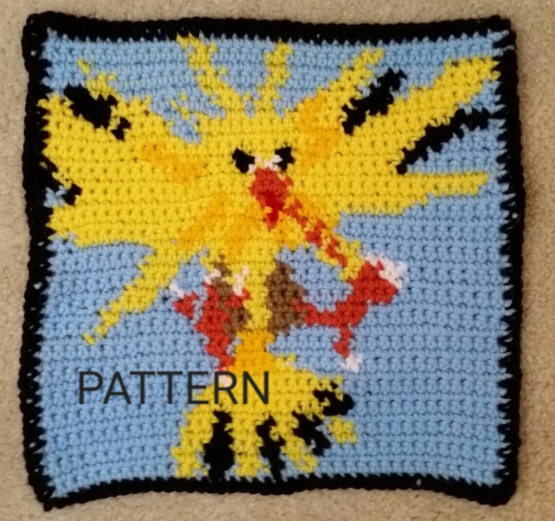 Individual Zapdos Pattern - Etsy