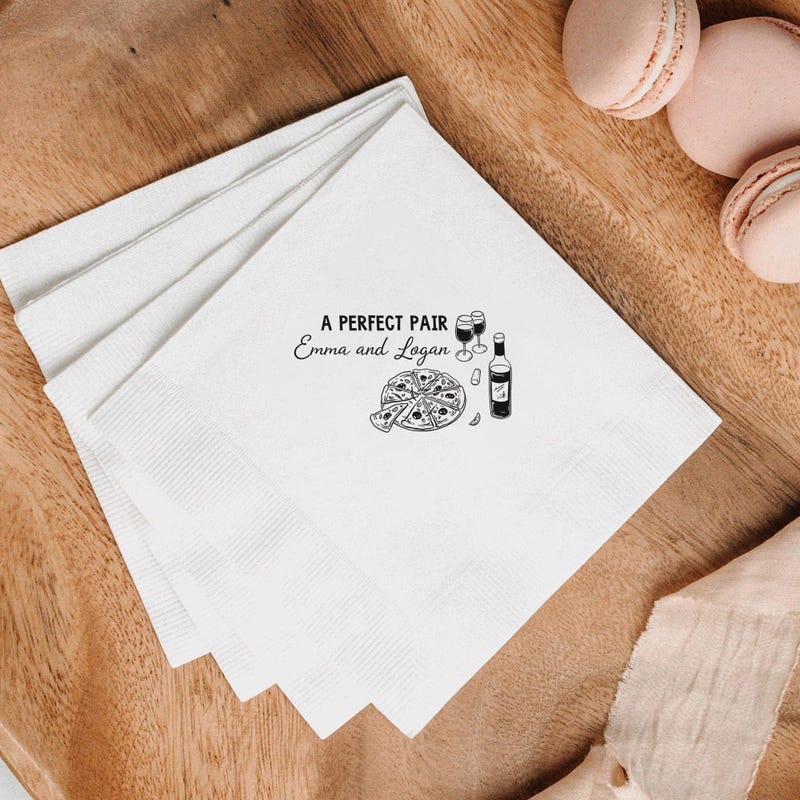Wedding Napkins for Pizza - Etsy
