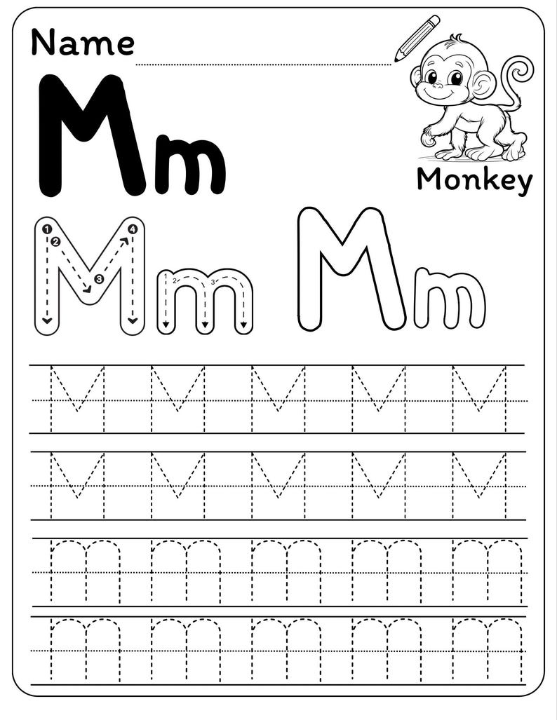 Printable Alphabet Tracing Worksheets: ABC Handwriting Practice (PDF ...