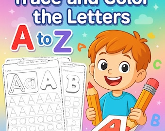 Trace and Color the Alphabet A–Z | Fun Letter Tracing Worksheets for ...