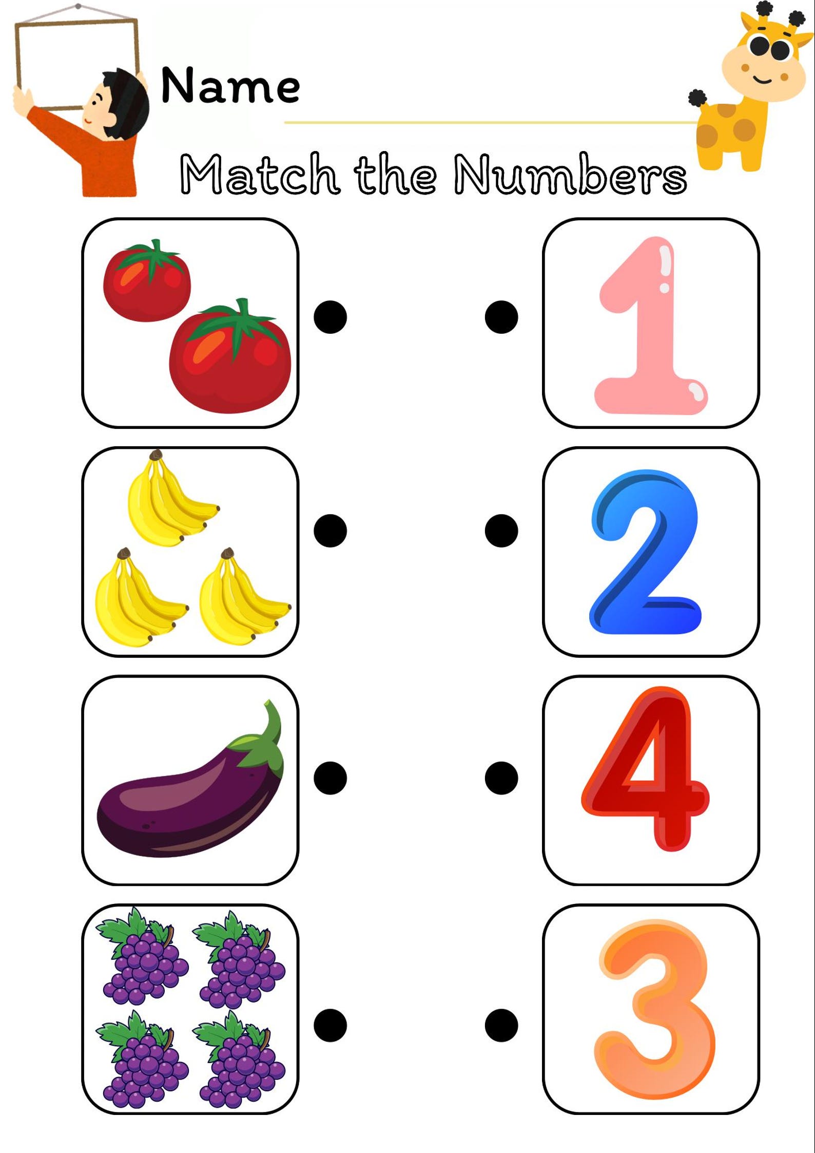 Preschool Tracing and Matching Worksheets: Fine Motor Skills PDF (A4 ...
