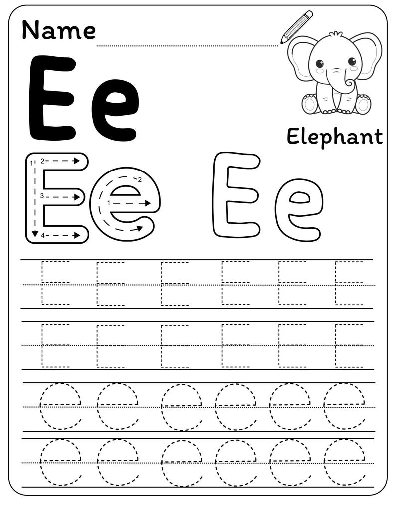 Printable Alphabet Tracing Worksheets: ABC Handwriting Practice (PDF ...