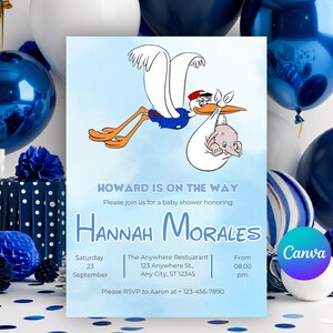 Disney Mr Stork Baby Elephant Baby Shower Invitation: Disneyland Dumbo ...