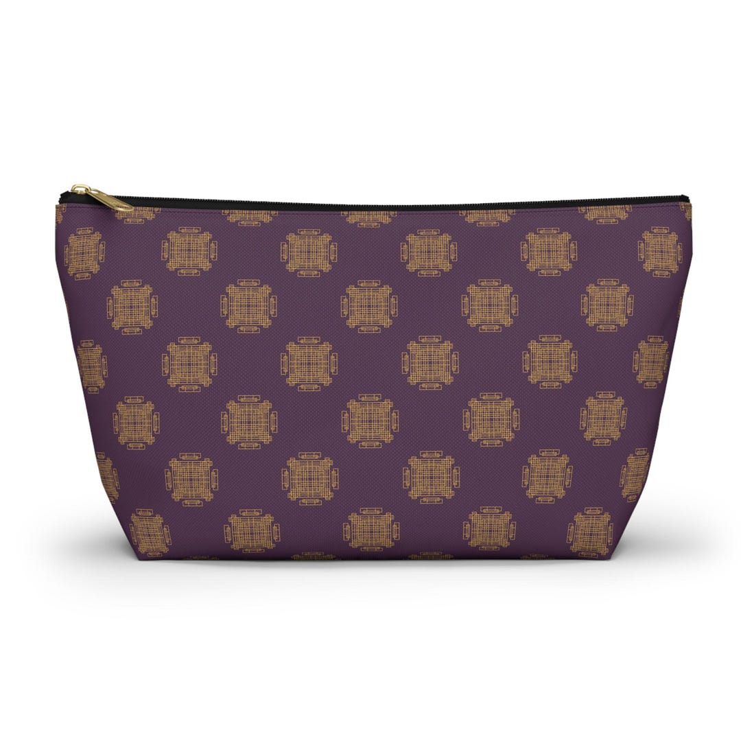 Art Deco Purple Mauve and Yellow Gold Geometric Fuzzy Dandelion ...